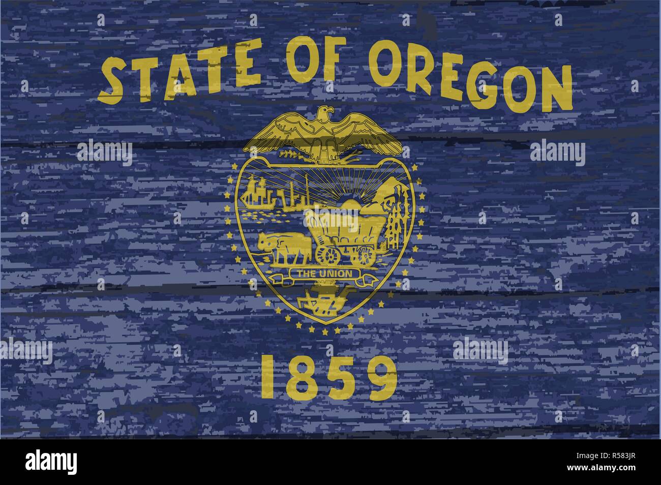 The flag of the USA state of Oregon Stock Vector Image & Art - Alamy