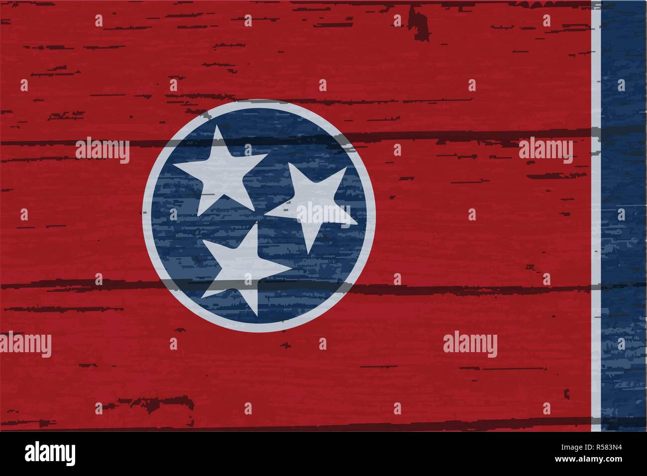 The flag of the USA state of Tennessee Stock Vector Image & Art - Alamy