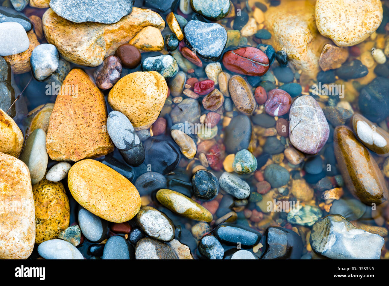Colourful rocks and water at Diamond Head coast, Australia Stock Photo ...