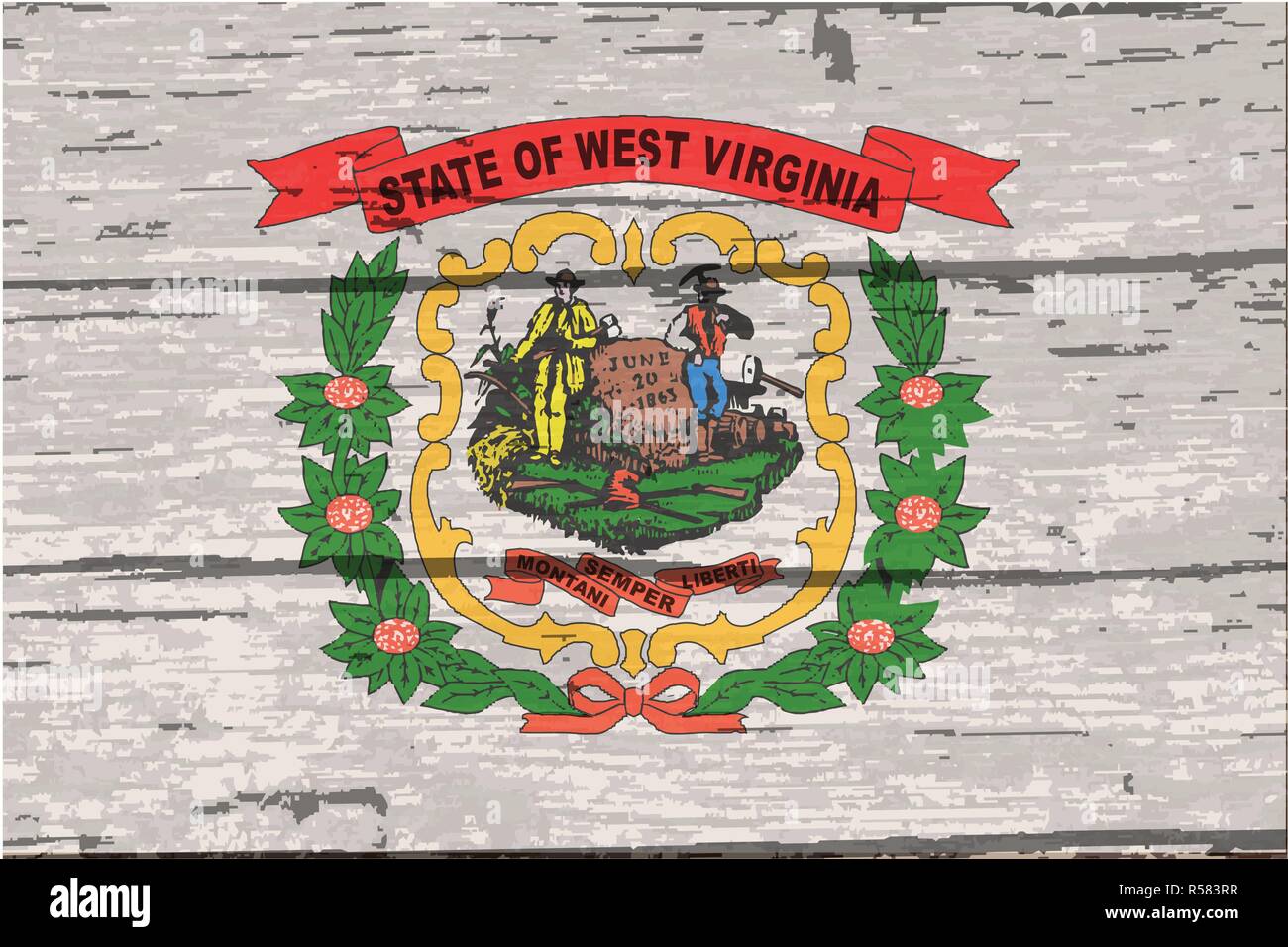 The flag of the USA state of Washington Stock Vector Image & Art - Alamy