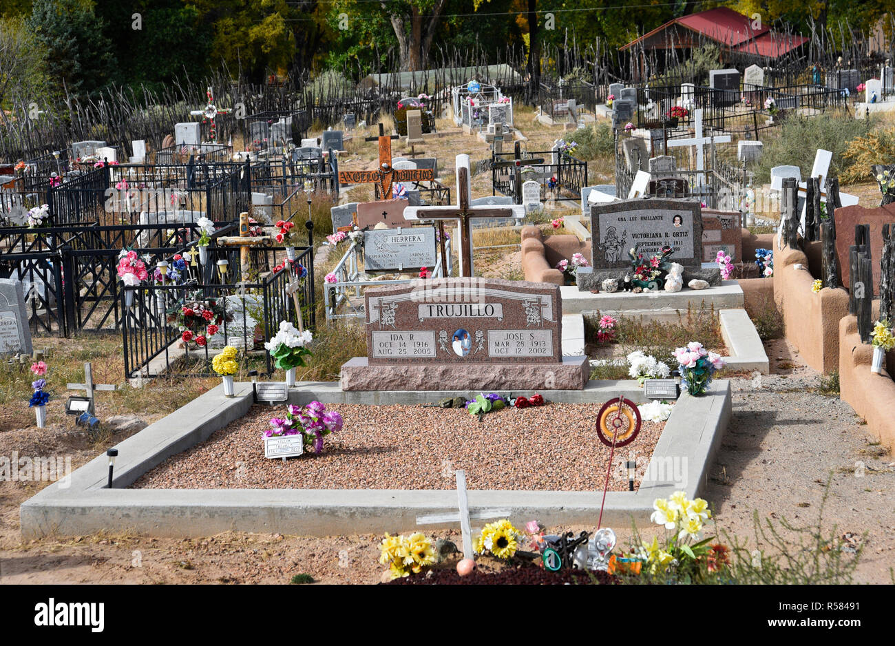 The sacred heart church at nambe new mexico hi-res stock photography ...