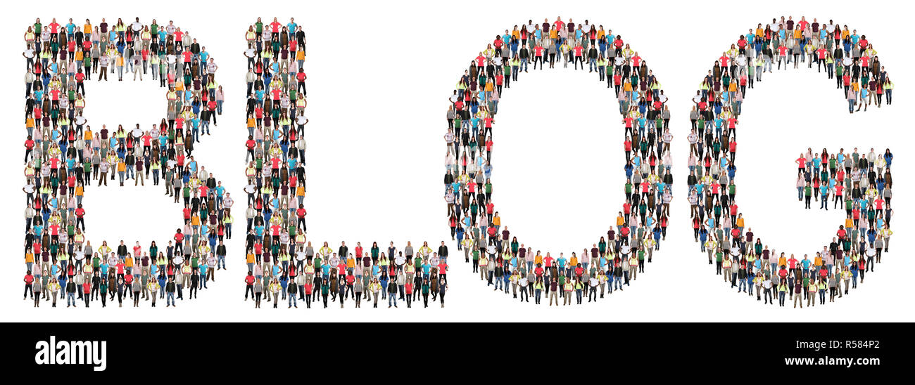blog blogger blog people people people group people group Stock Photo ...