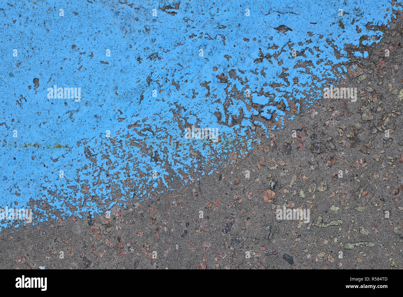 Blue painted rough gray concrete wall texture Stock Photo - Alamy