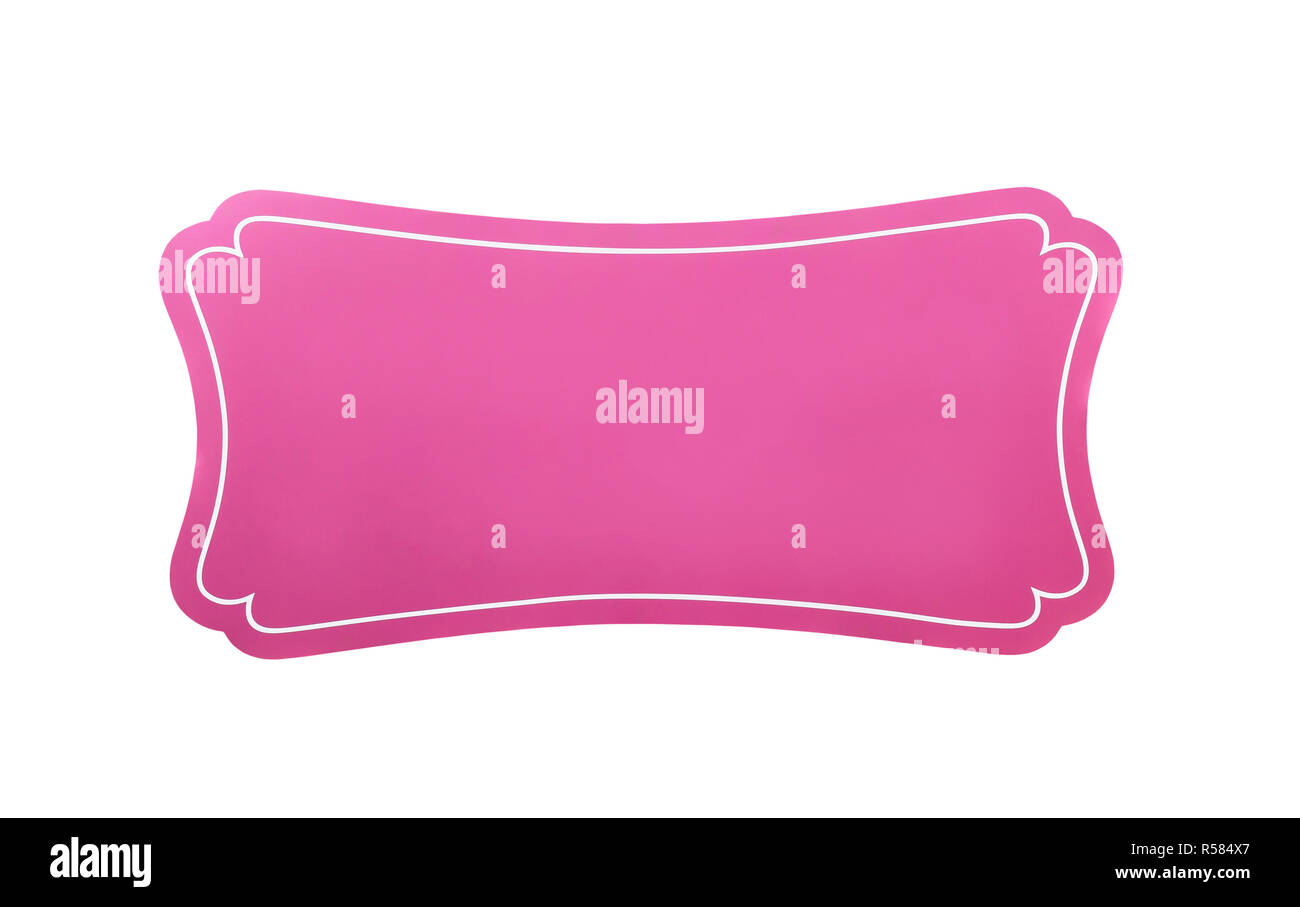 Pink sign isolated Stock Photo - Alamy