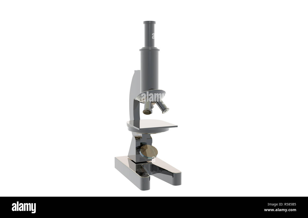 isolated antique microscope Stock Photo - Alamy