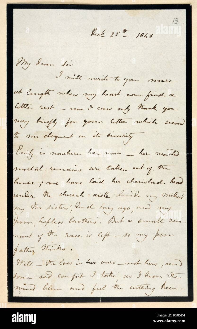 Written by charlotte bronte hi-res stock photography and images - Alamy