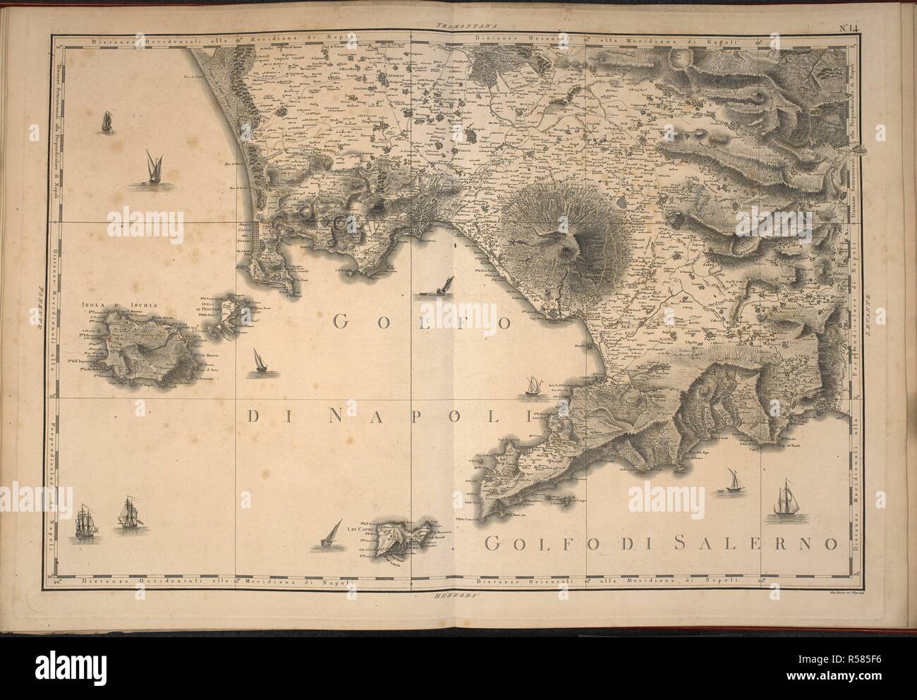 A map of the Kingdom of Naples. Atlante Geografico del Regno di Napoli ...