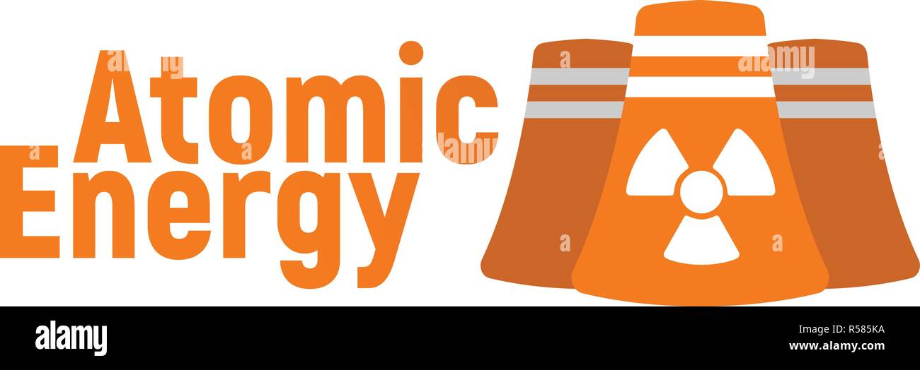 Atomic Energy Logo and Icon. Energy label for Web on white background ...