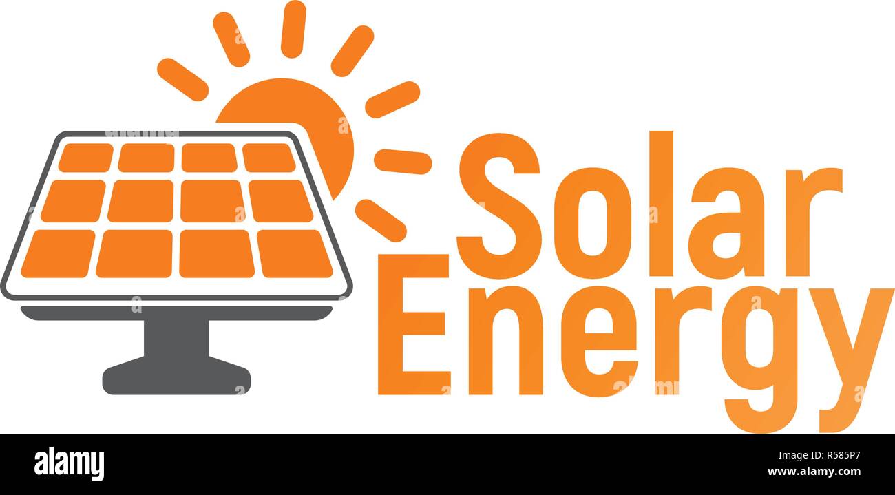 Solar battery Logo and Icon. Energy label for Web on white background ...