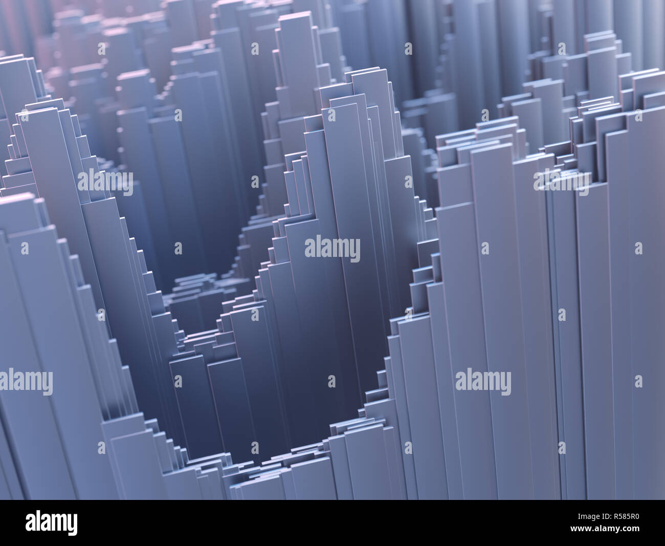 3D illustration. Abstract image in three dimensions. Background concept ...