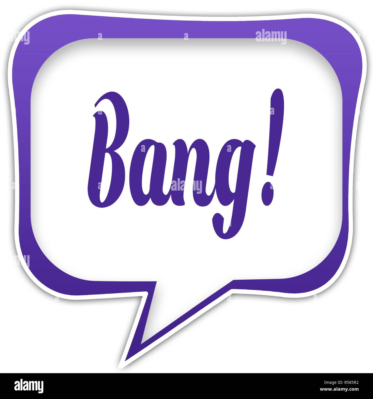 Message notification bubble Cut Out Stock Images & Pictures - Alamy