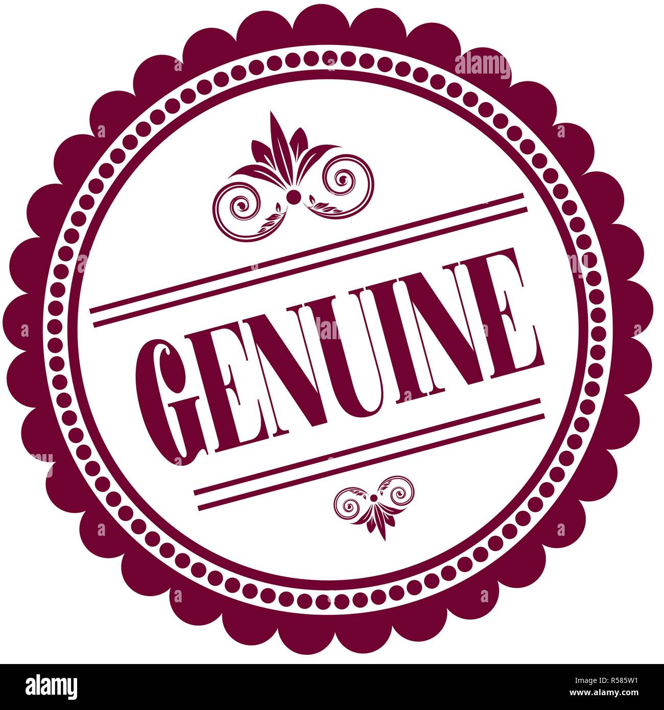 Genuine Icon High Resolution Stock Photography and Images - Alamy
