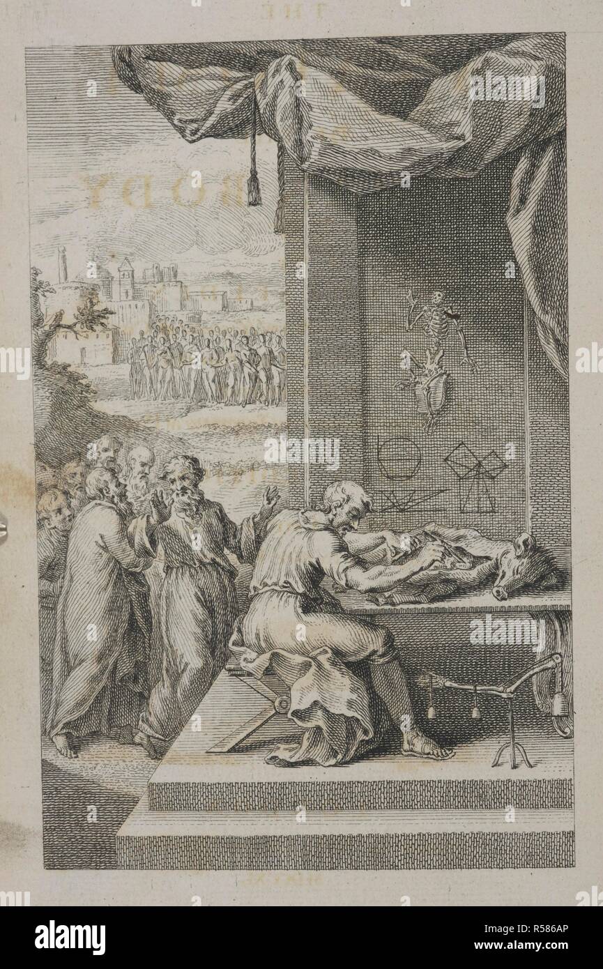 The examination of the internal organs of a wild boar. [The anatomy of ...