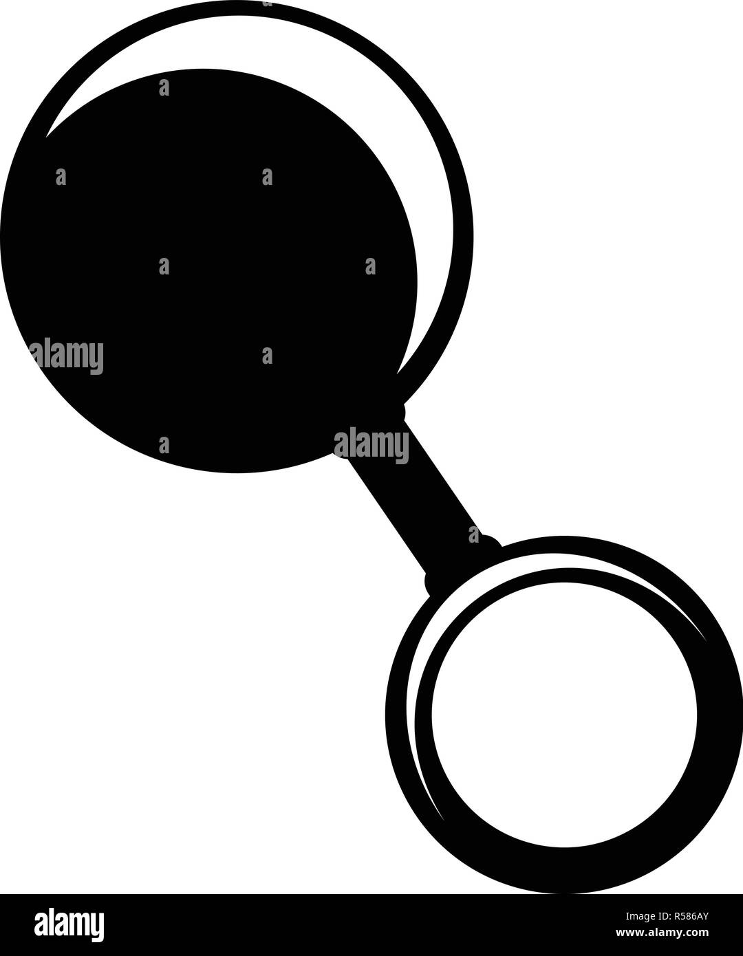 Baby Rattle Clipart Black And White