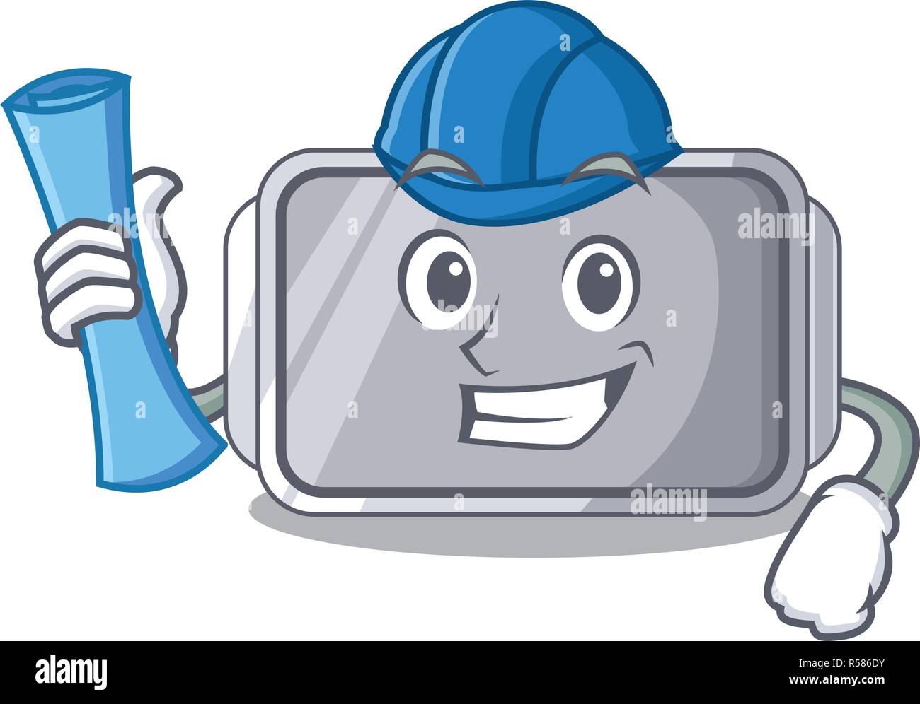 Architect baking pan shape on the cartoon Stock Vector Image & Art - Alamy