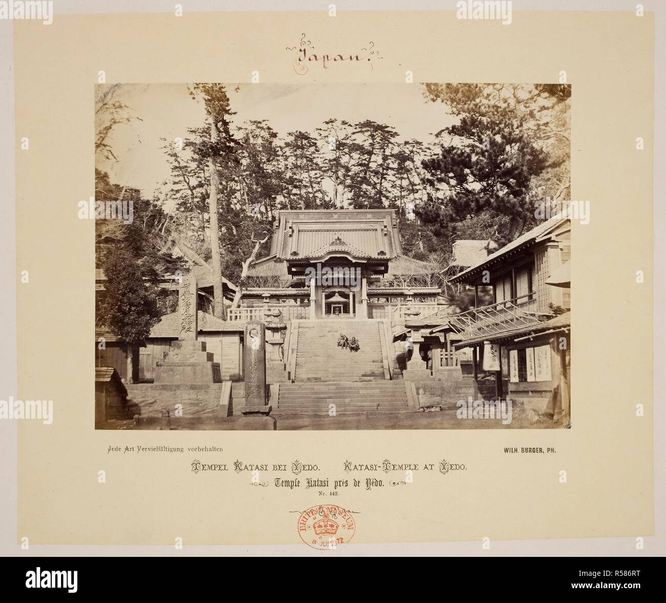 Katasi temple at Yedo (Edo). [A Series of 56 Views of Towns, Villages ...