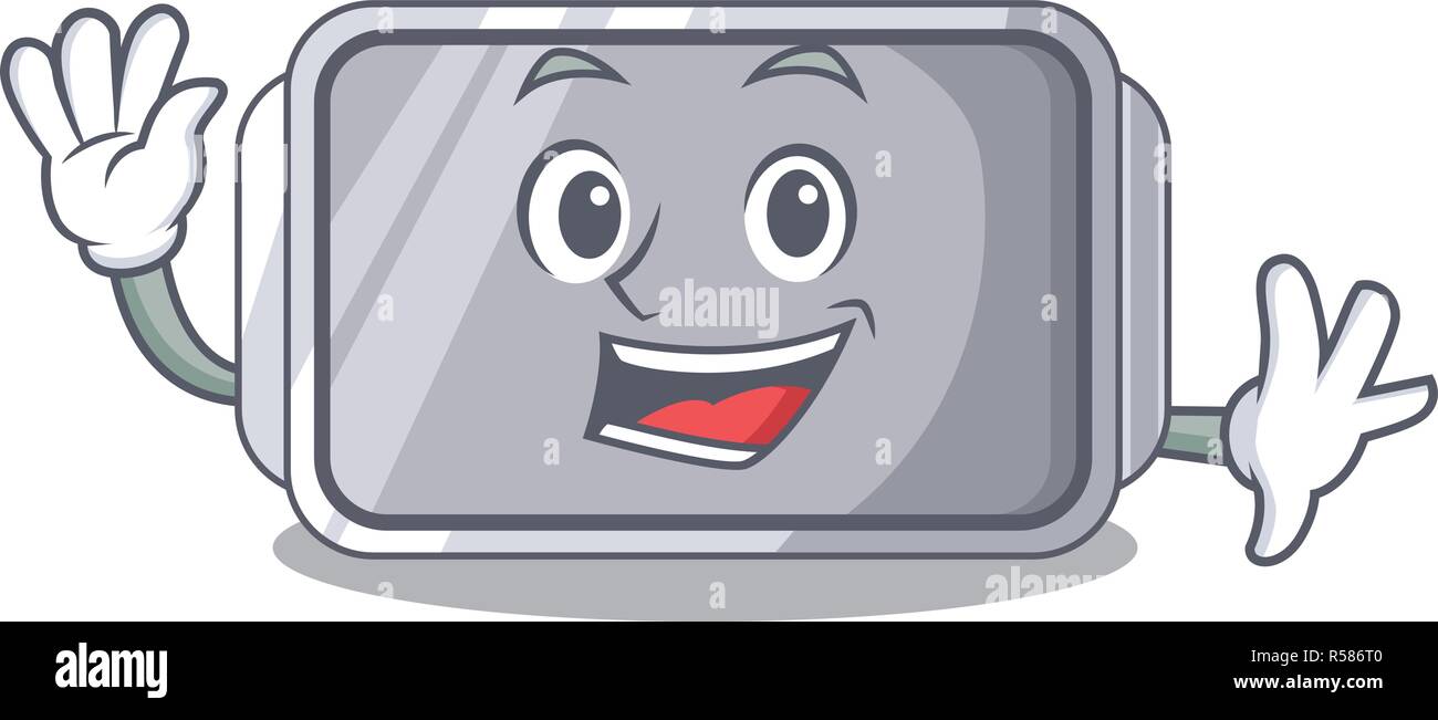 Waving baking pan shape on the cartoon Stock Vector Image & Art - Alamy