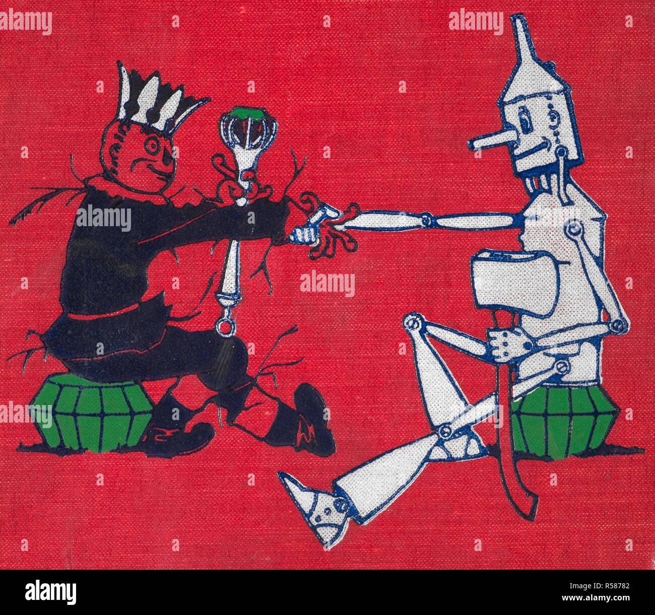 The scarecrow and tin woodman shaking hands. The Marvelous Land of Oz ...