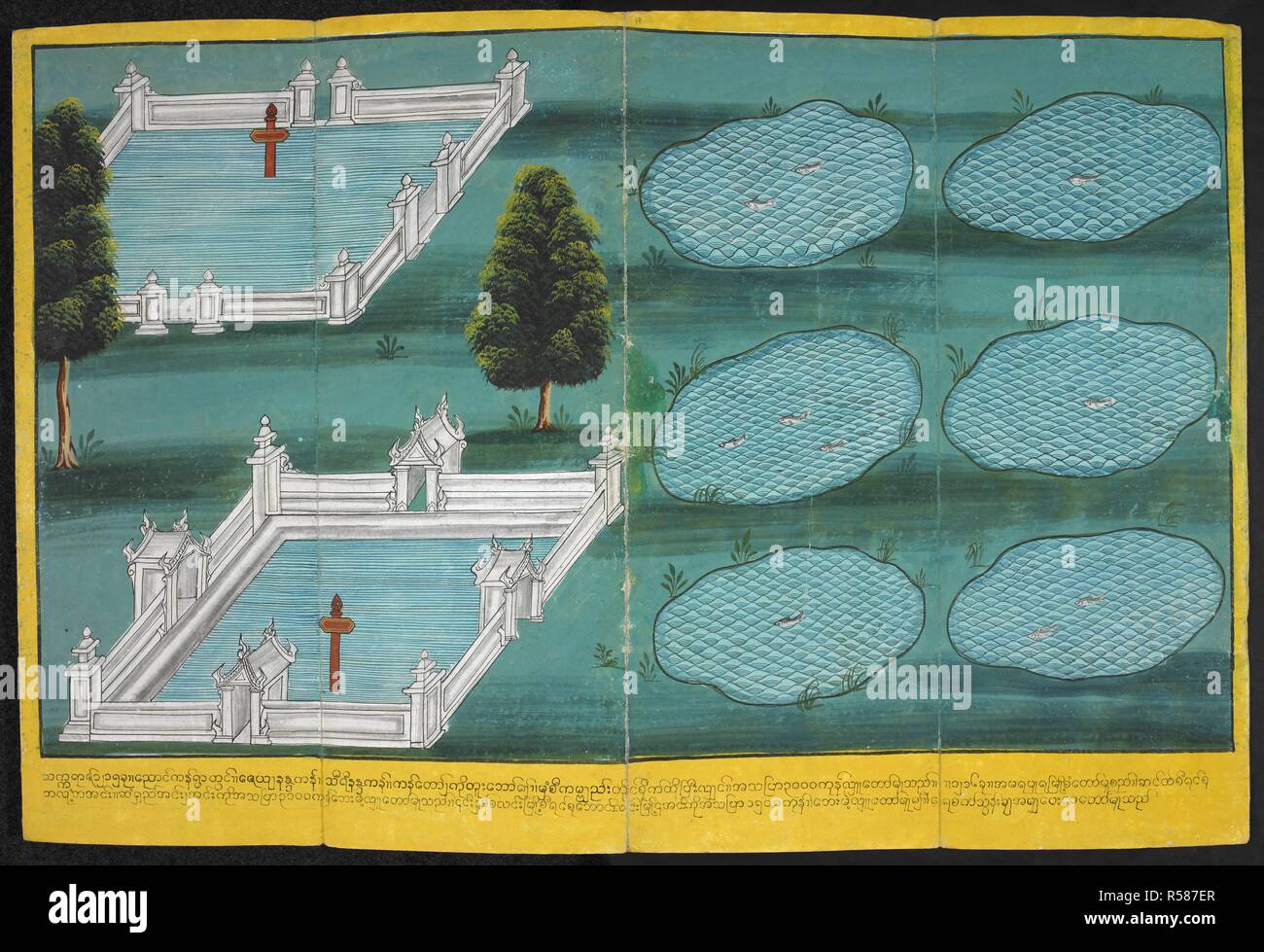 The offering of six ponds, made by King Mindon in 1853. Royal Donations ...