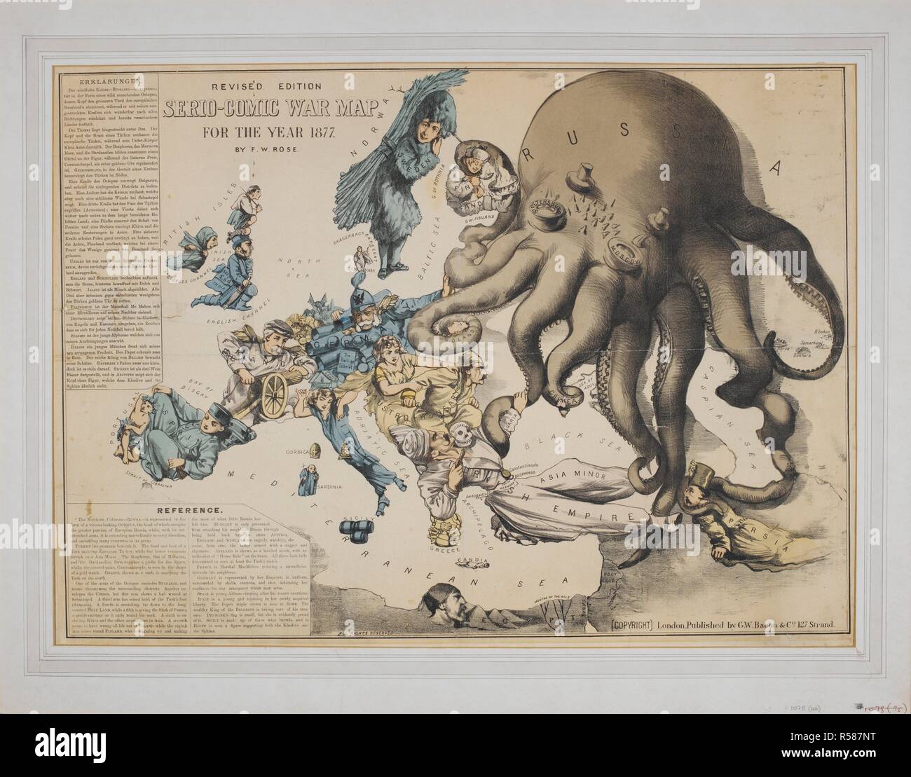 Serio-Comic War Map. Serio-Comic War Map [of Europe] for the year 1877 ...