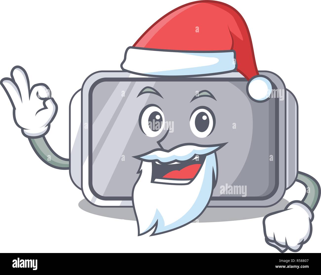 Santa Narrow baking tray with layer cartoon Stock Vector Image & Art ...