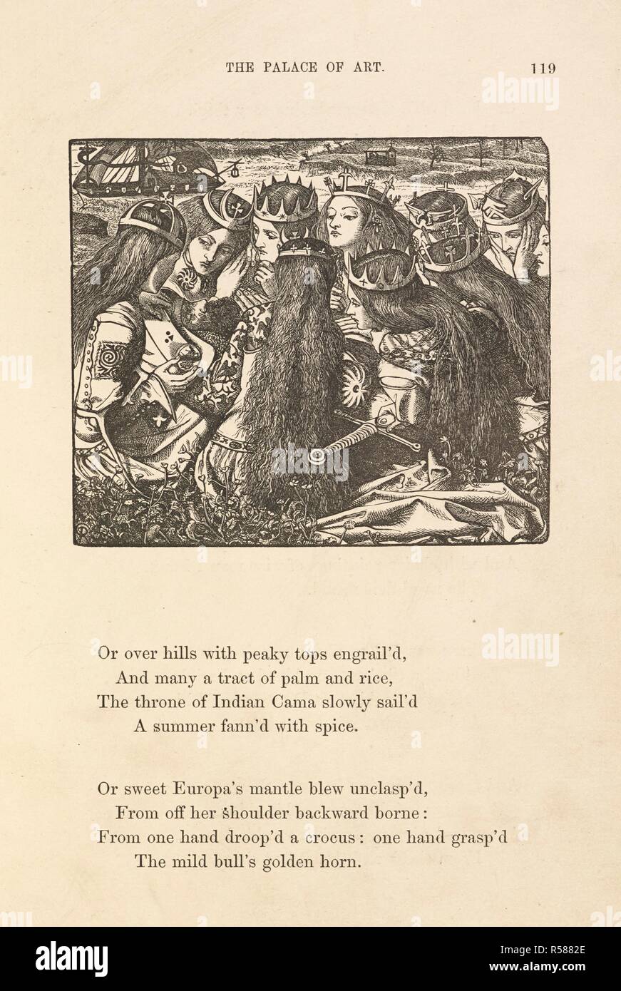 'The palace of art.' . Poems. (With illustrations by Thomas Creswick ...