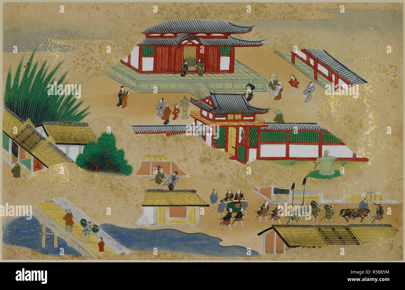 The Daibutsu Hall of the Hoko-ji temple, Kyoto, with the Great Buddha ...