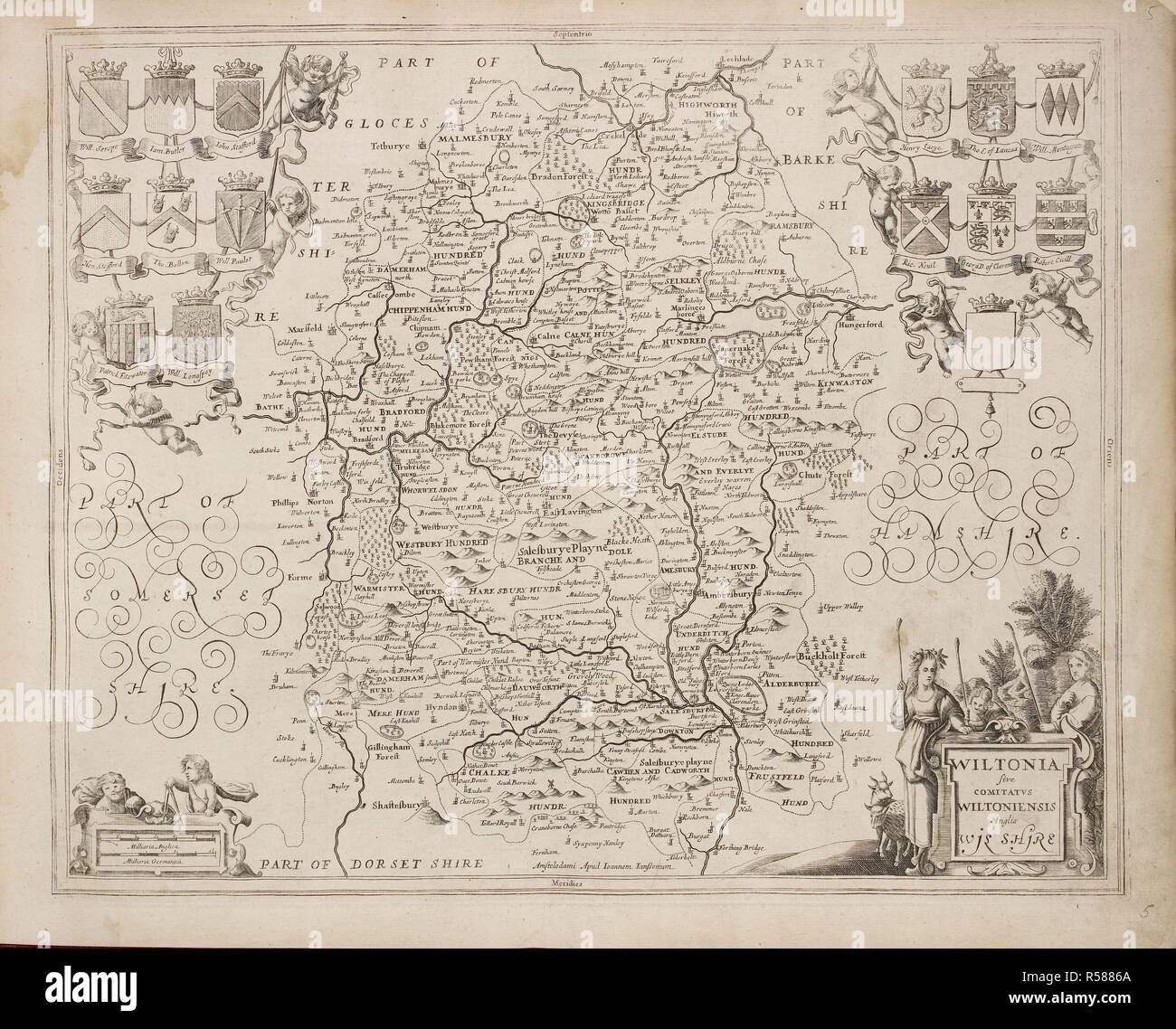 A map of Wiltshire. A collection of 37 Maps of the counties of England ...