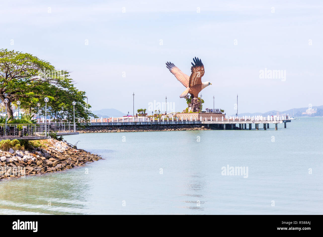 View of Eagle sculpture, Eagle Square, Kuah, Langkawi, Malaysia Stock ...