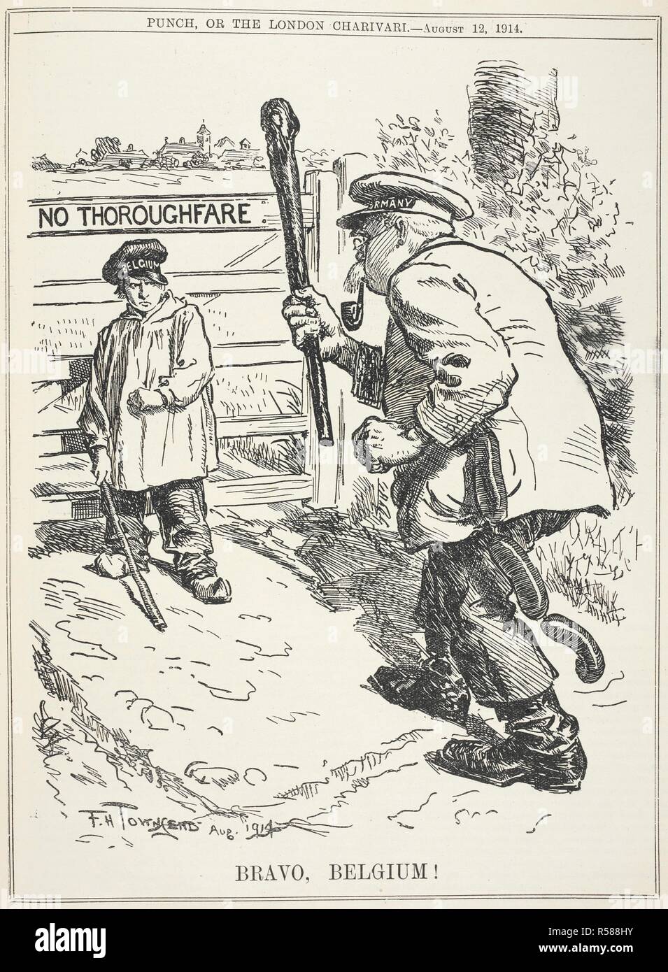 Ww1 british propaganda cartoon hi-res stock photography and images - Alamy