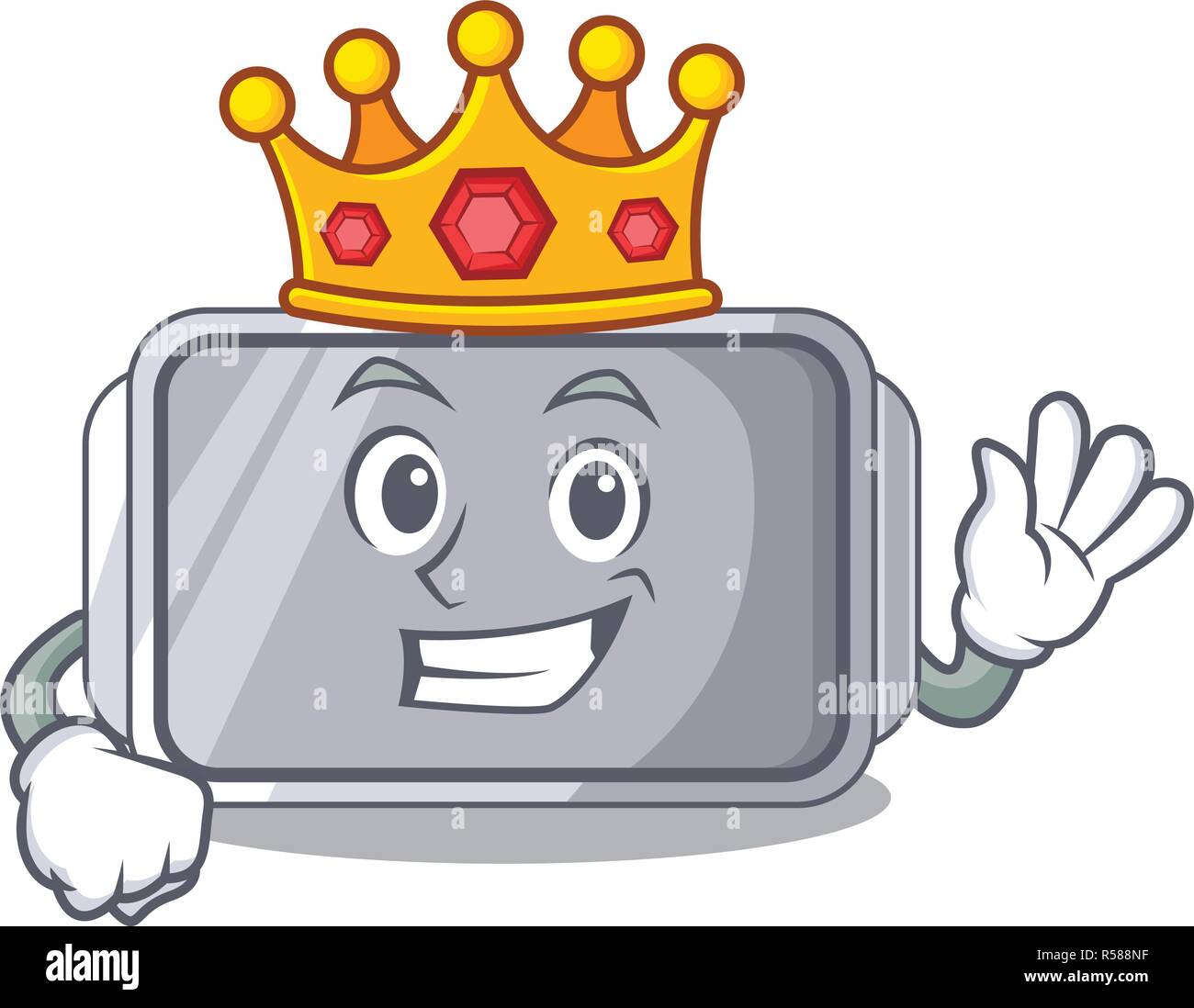 King Narrow baking tray with layer cartoon Stock Vector Image & Art - Alamy