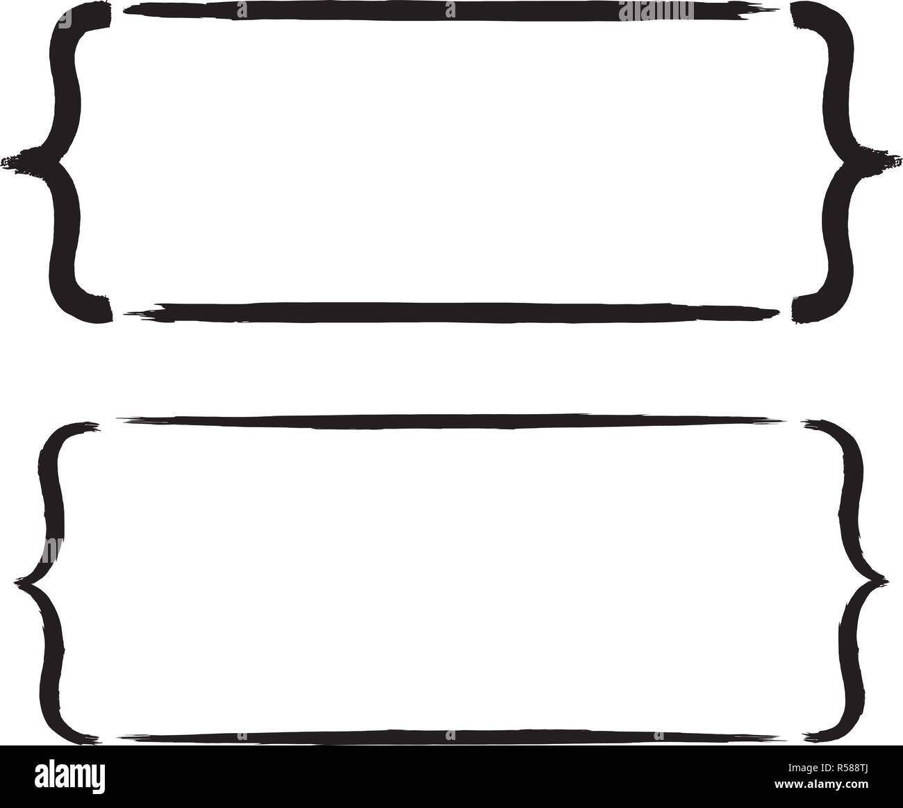 Set of Quote Blank Icon and Label. Template for note,message, comment ...