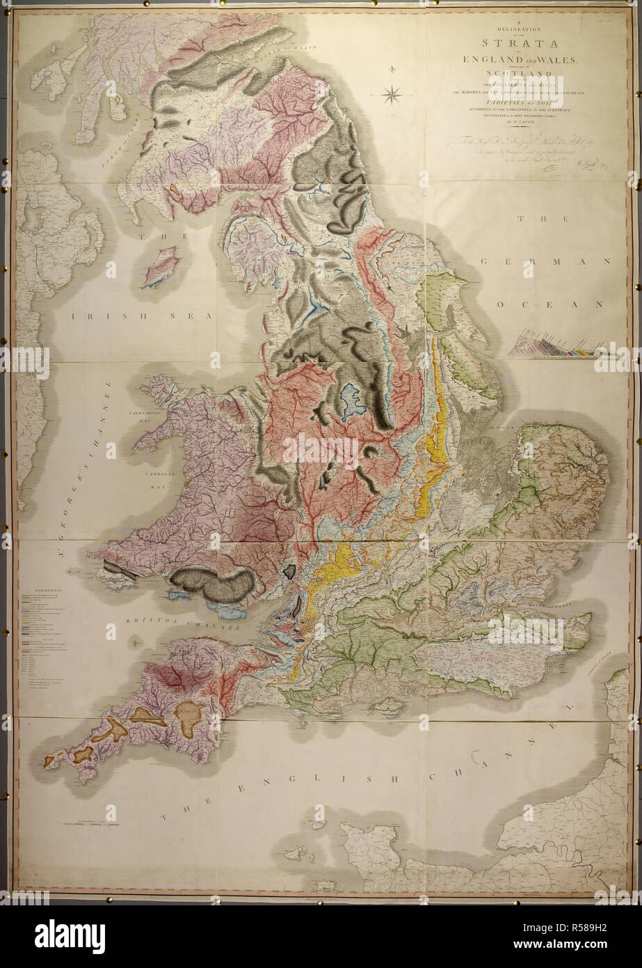 William Smith's geological map of 1815, called A Delineation of the ...