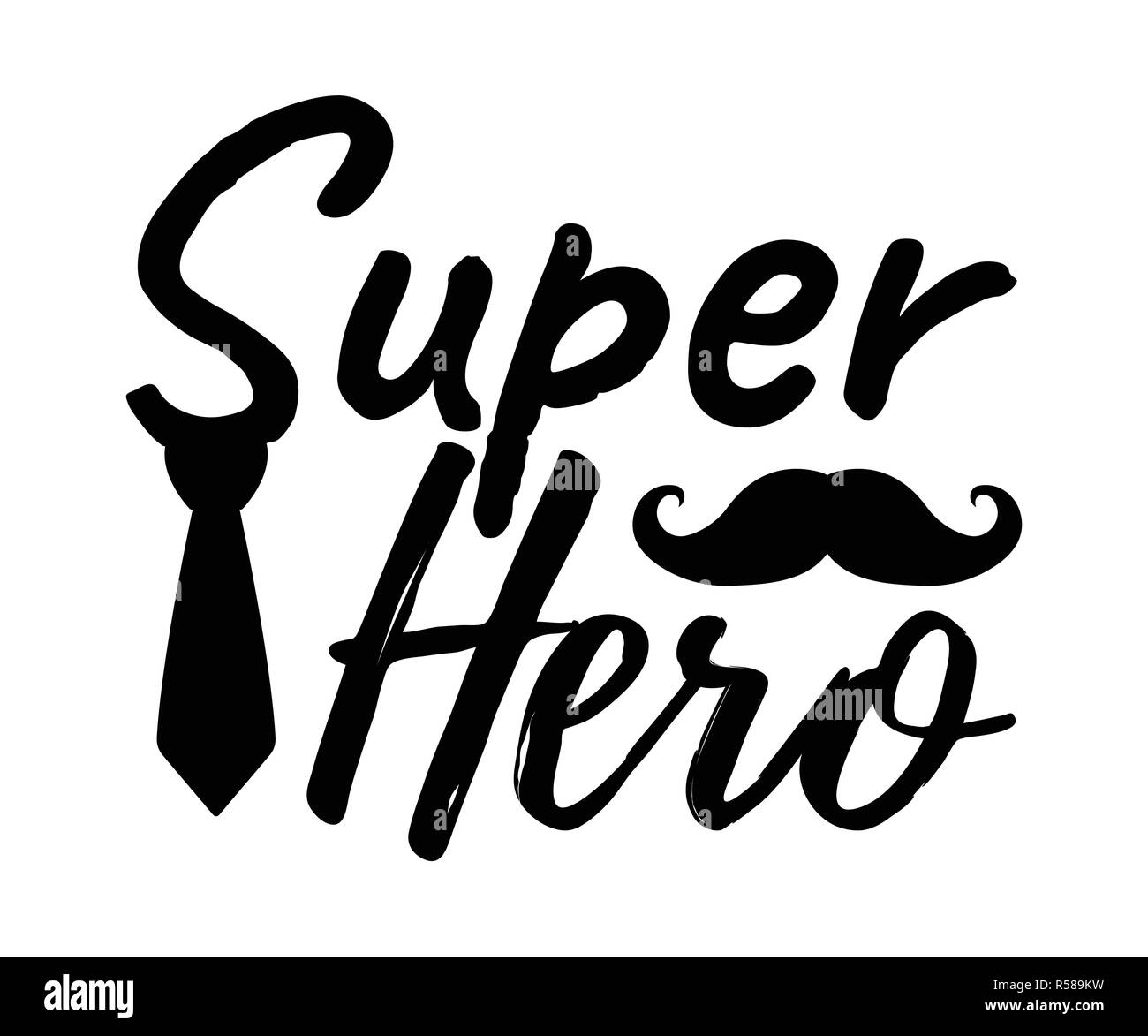Super Dad banner and giftcard. Father's Day Poster Sign on Background ...
