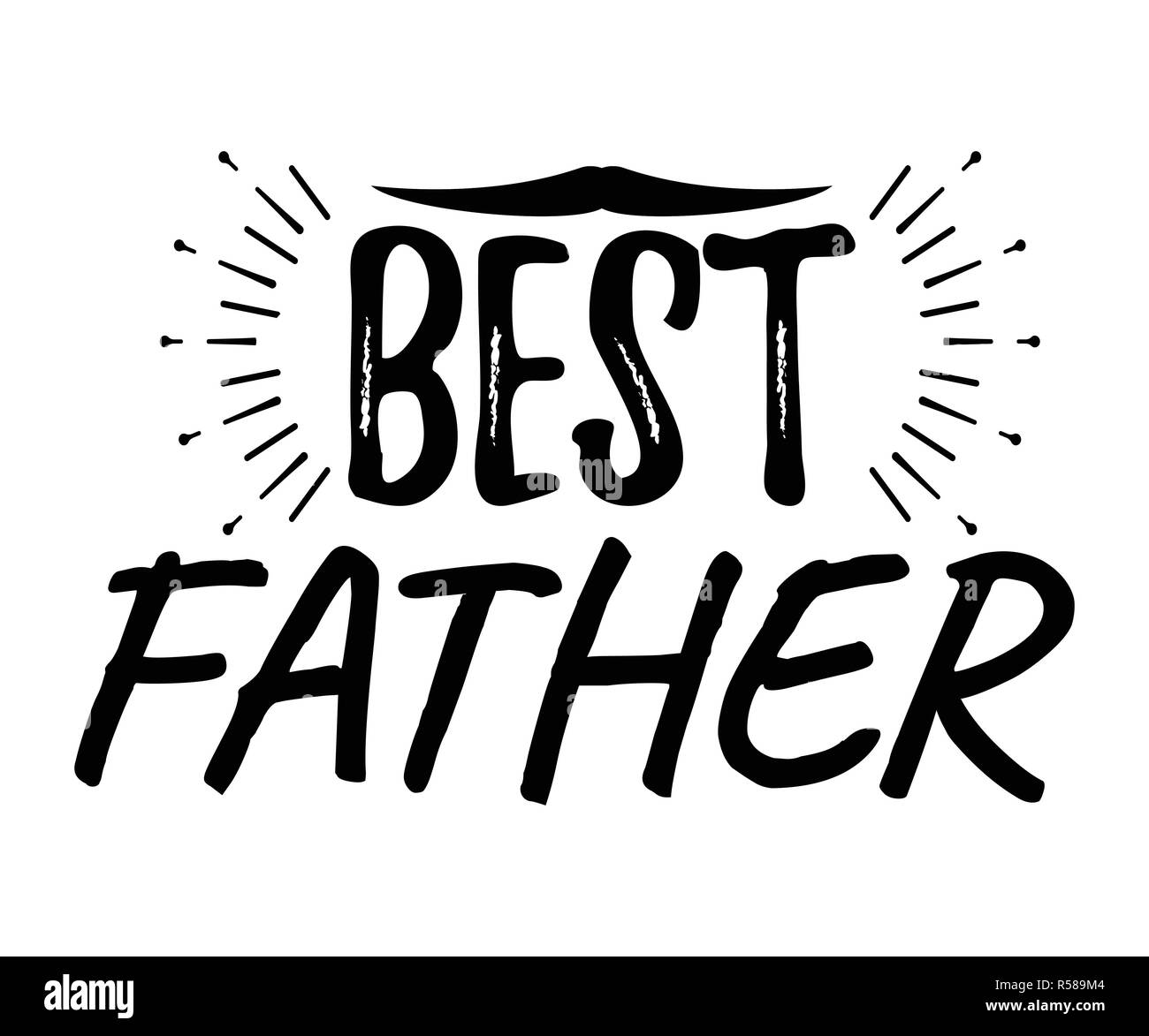 Best Father banner and giftcard. Father's Day Poster Sign on Background ...