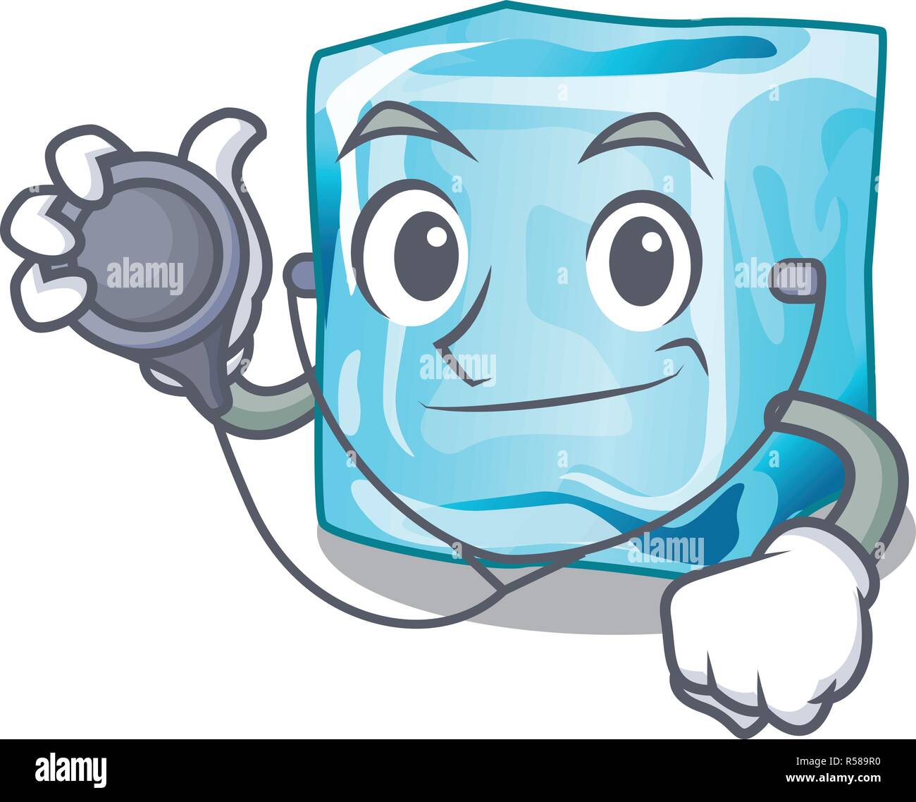 Doctor Ice cubes shape on the cartoon Stock Vector Image & Art - Alamy
