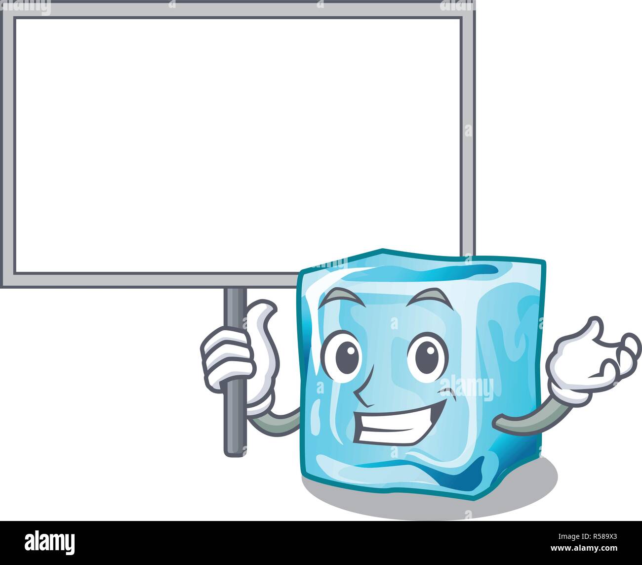 Bring board Ice cubes shape on the cartoon Stock Vector Image & Art - Alamy