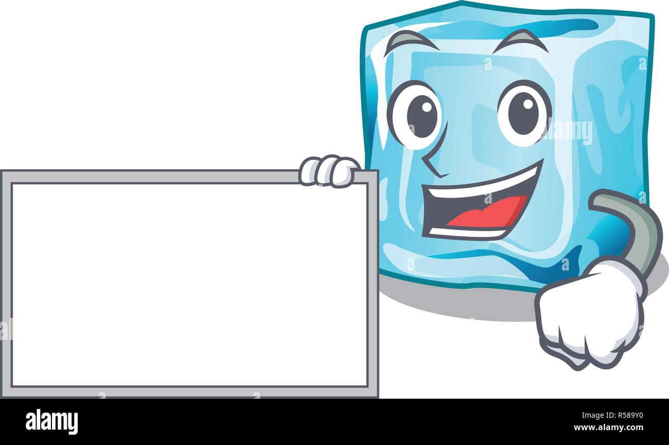 With board Ice cubes shape on the cartoon Stock Vector Image & Art - Alamy