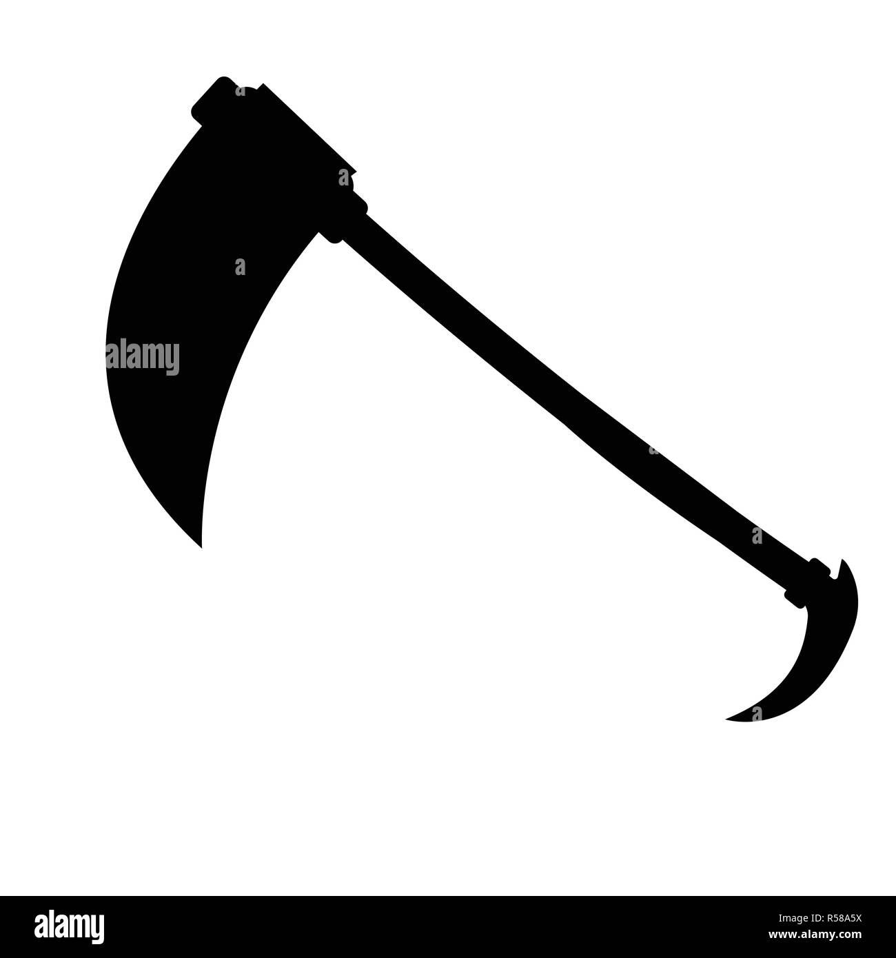 Axe icon. Label of fantasy and medieval weapon. Simple style. Vector ...