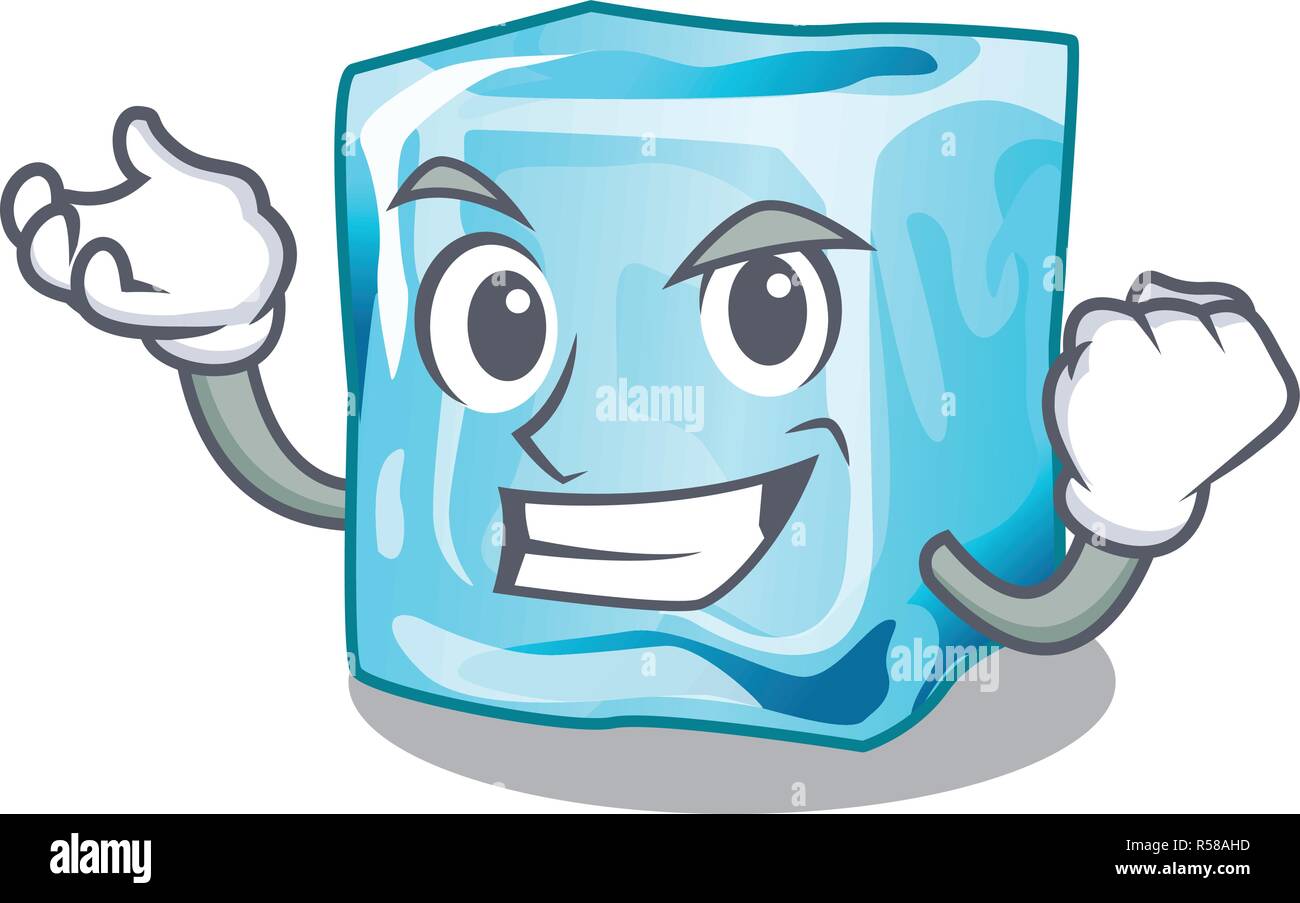 Successful ice cubes wiht mascot on above Stock Vector Image & Art - Alamy
