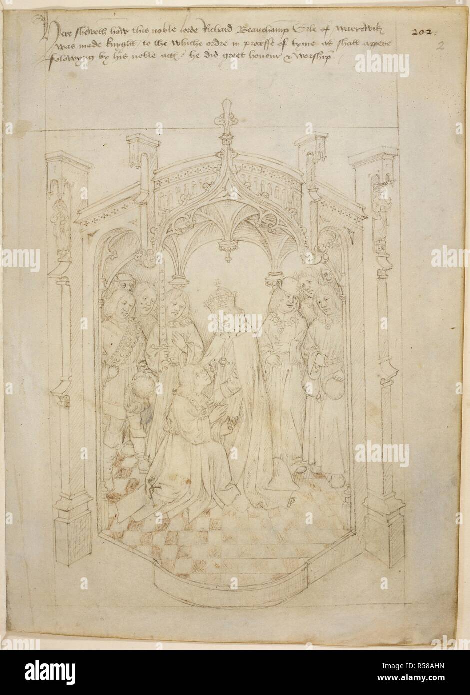 Pageant III. Richard Beauchamp kneels before Henry IV, as he is made a ...