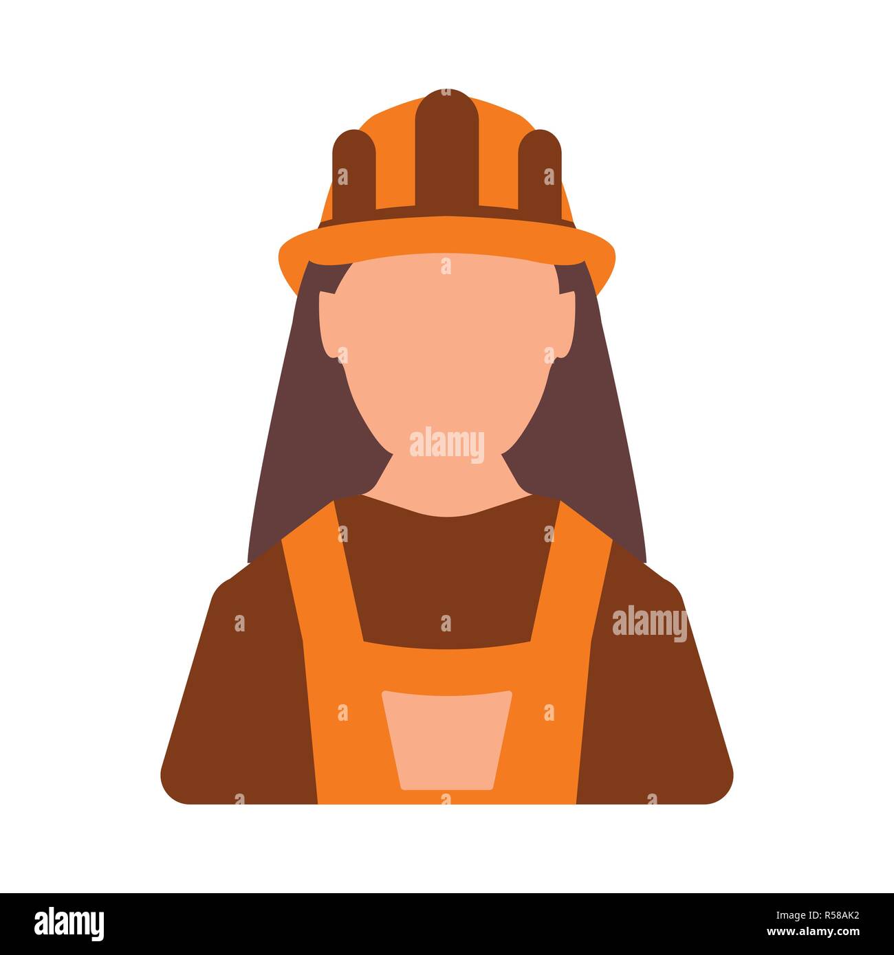 Woman worker cartoon hi-res stock photography and images - Alamy