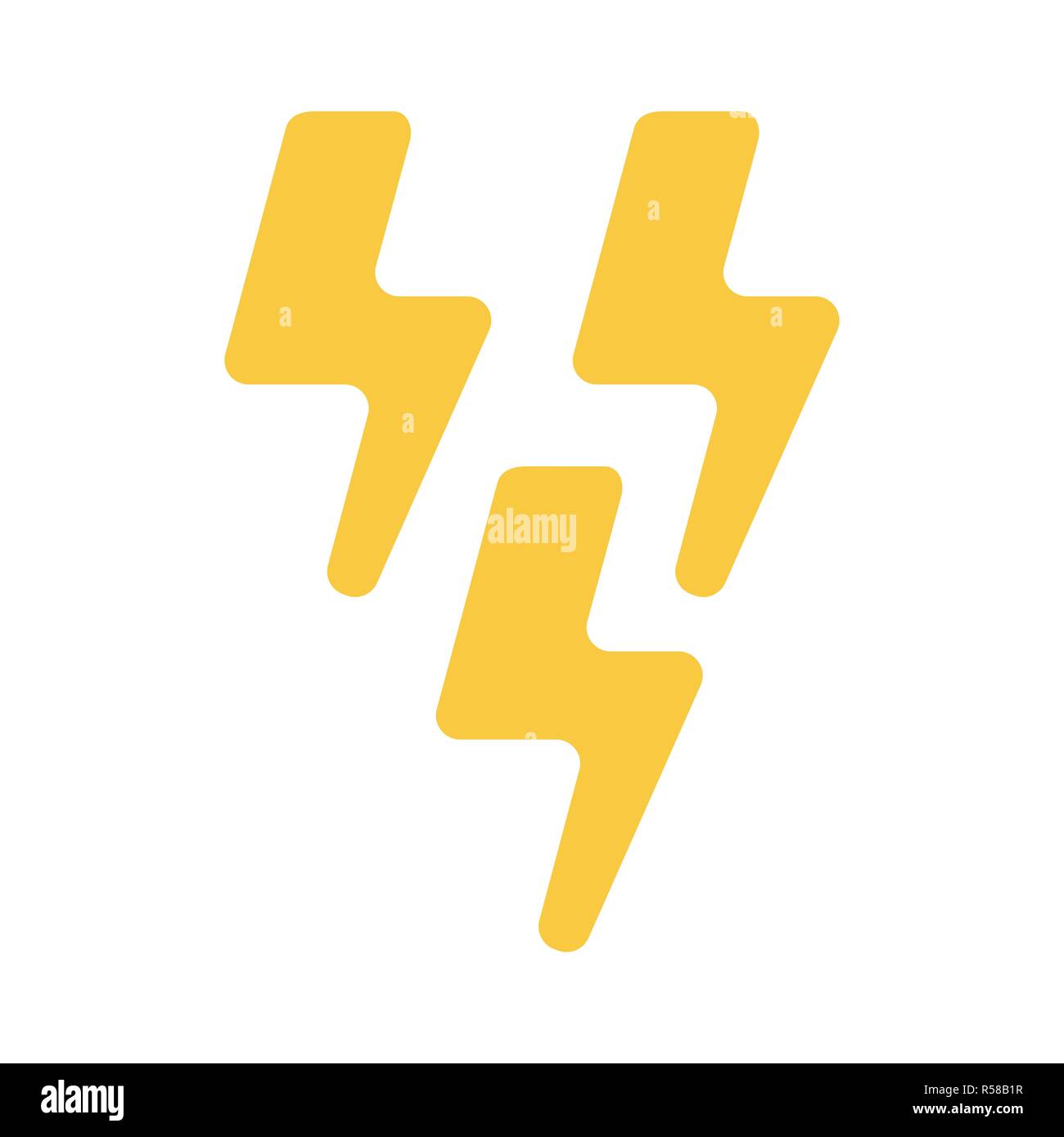 Energy Icon. Energy label for Web on white background. Flat Vector ...
