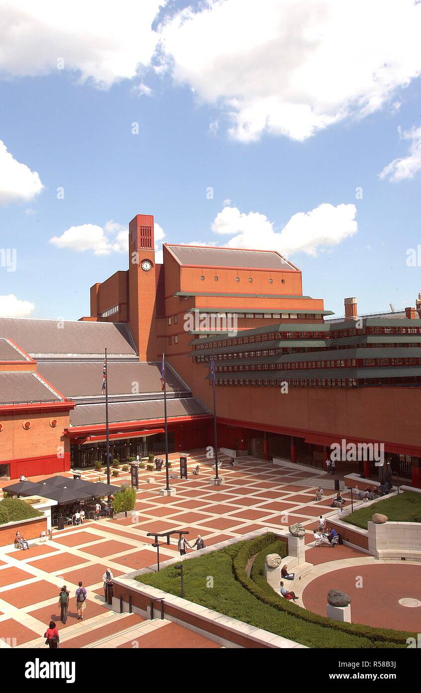 British Library Piazza. [Photographs of the British Library building at ...