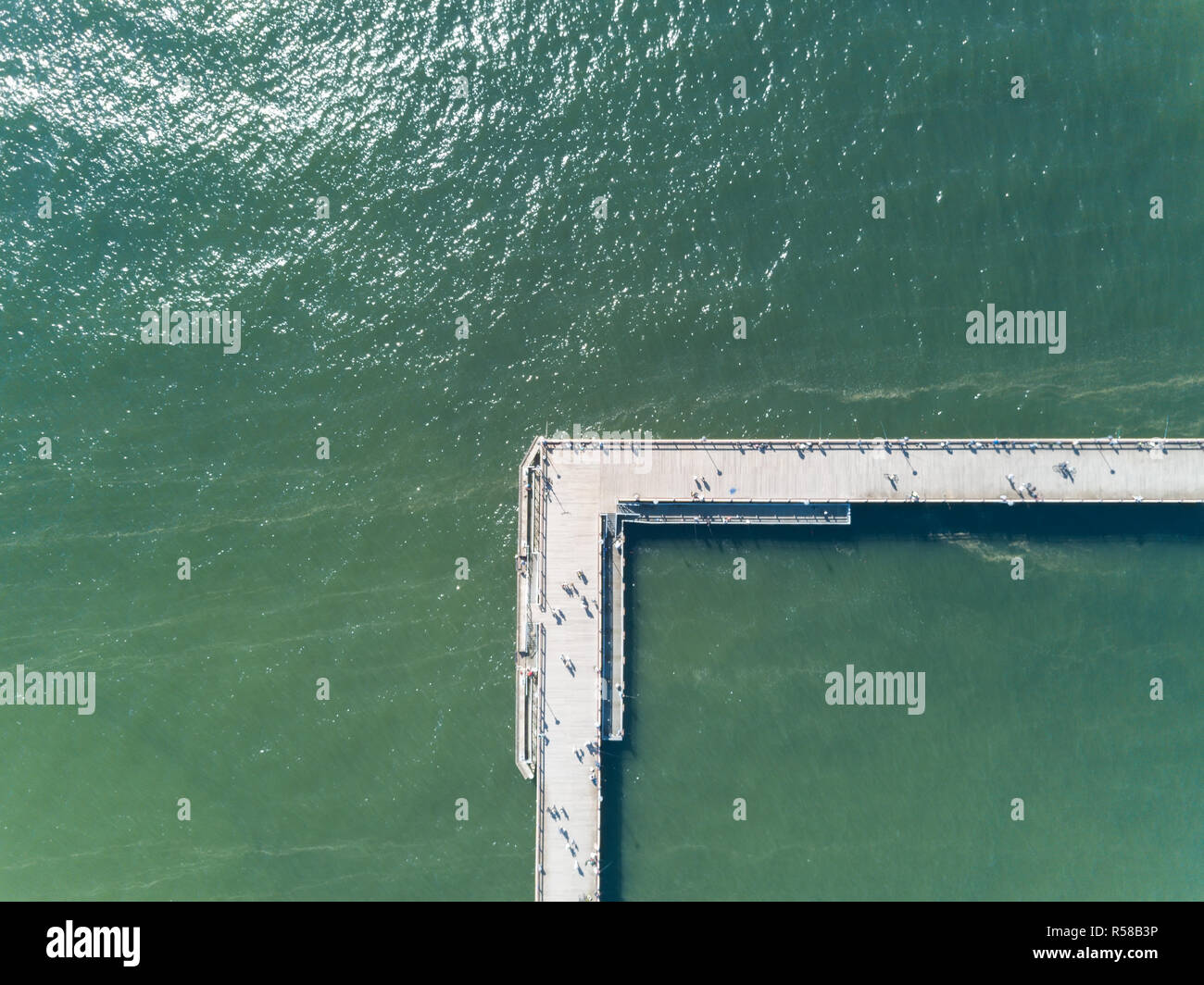 Palanga Lietuva Baltic Sea Seaside Aerial drone top view Stock Photo ...