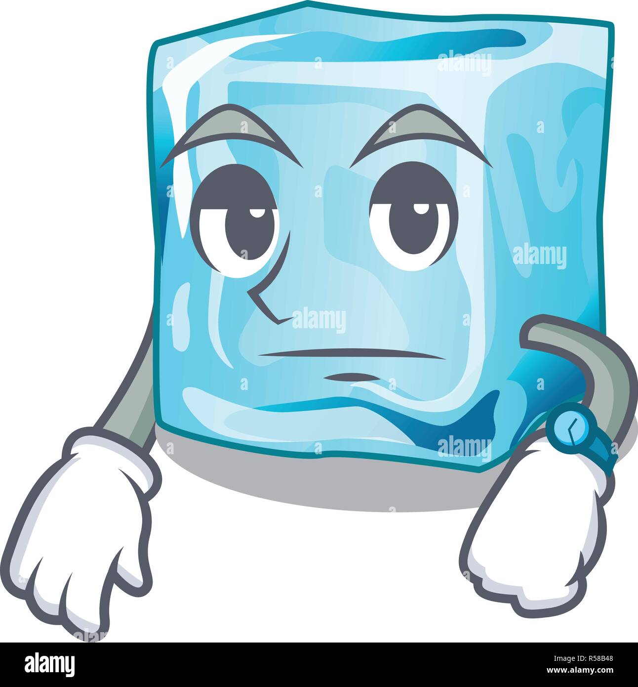 Waiting ice cubes on the cartoon funny Stock Vector Image & Art - Alamy