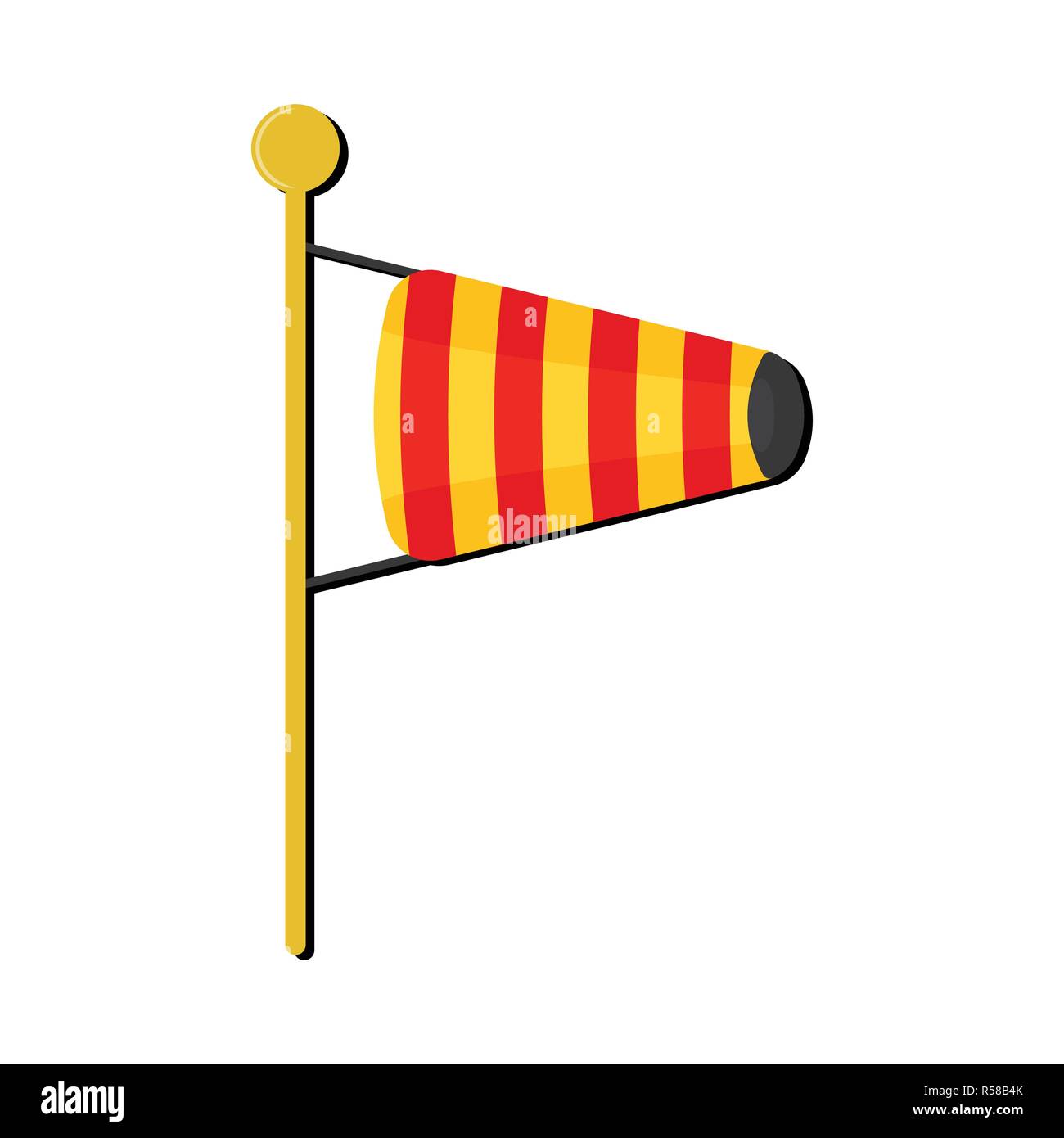 Flag Icon. Weather label for Web on white background. Cartoon Vector ...