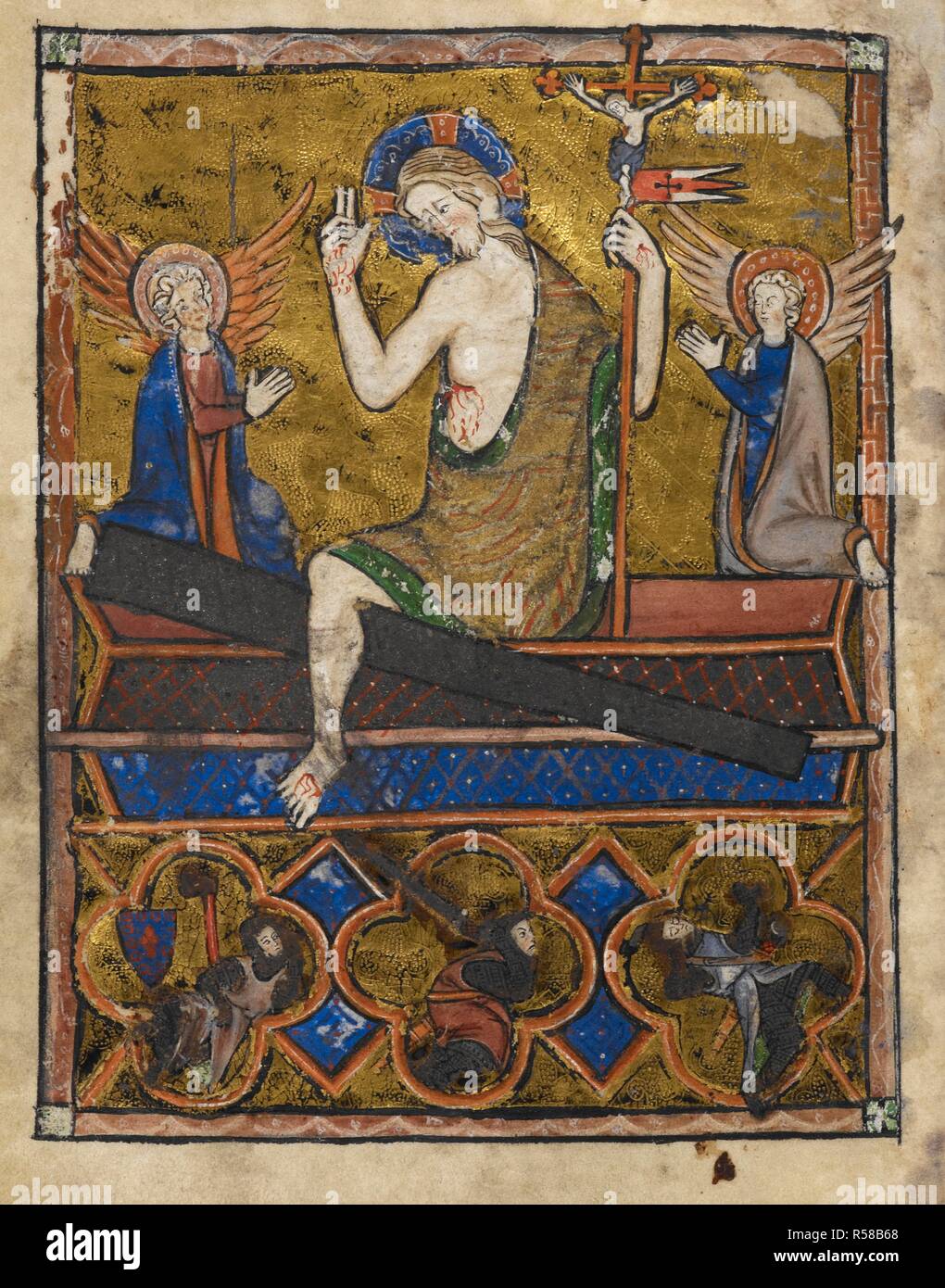 Miniature illustration of the life of Christ. Latin Psalter, with ...