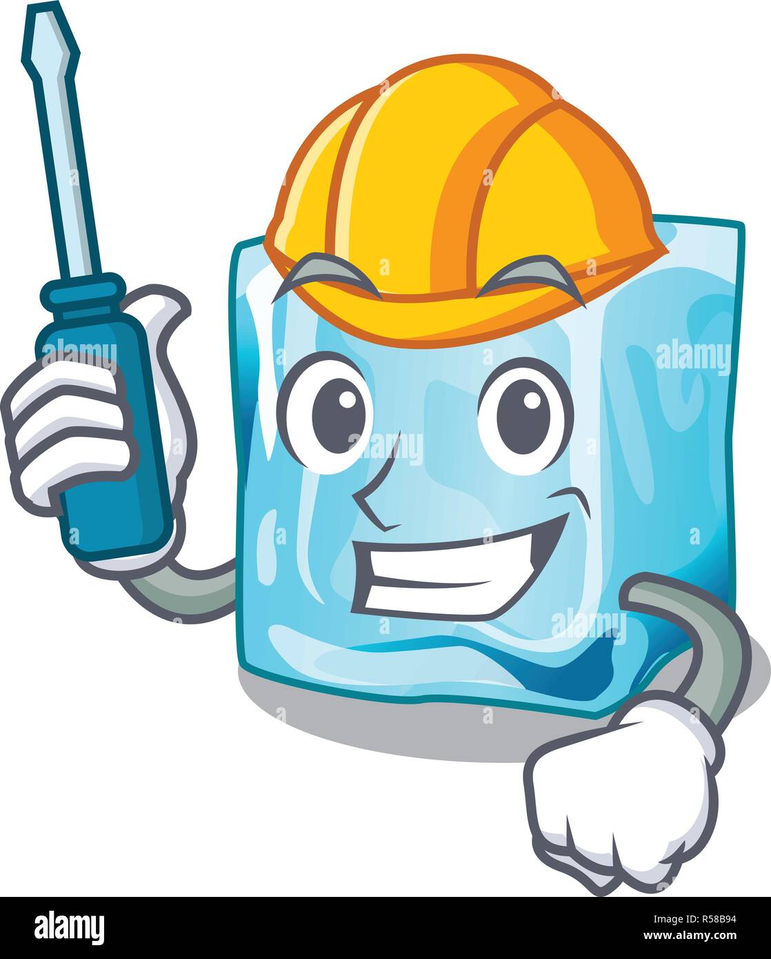 Automotive ice cubes on the cartoon funny Stock Vector Image & Art - Alamy