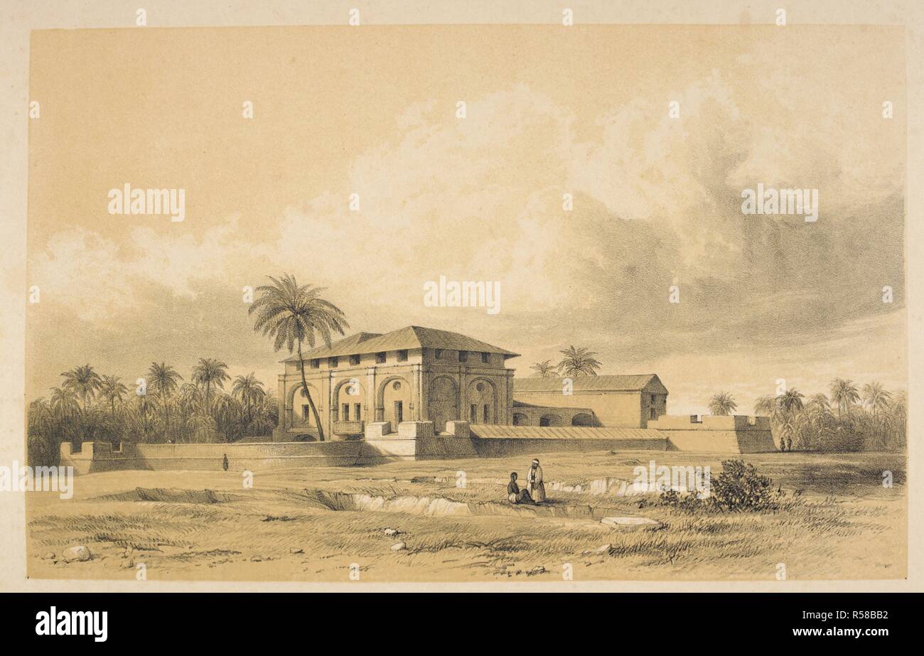 'The Dutch Factory and Fort at Vingorta - Southern Koncan'. c.1850 ...